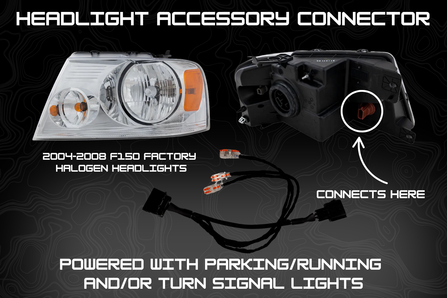2004 - 2008 Ford F150 Plug & Play Headlight Accessory Connector ...