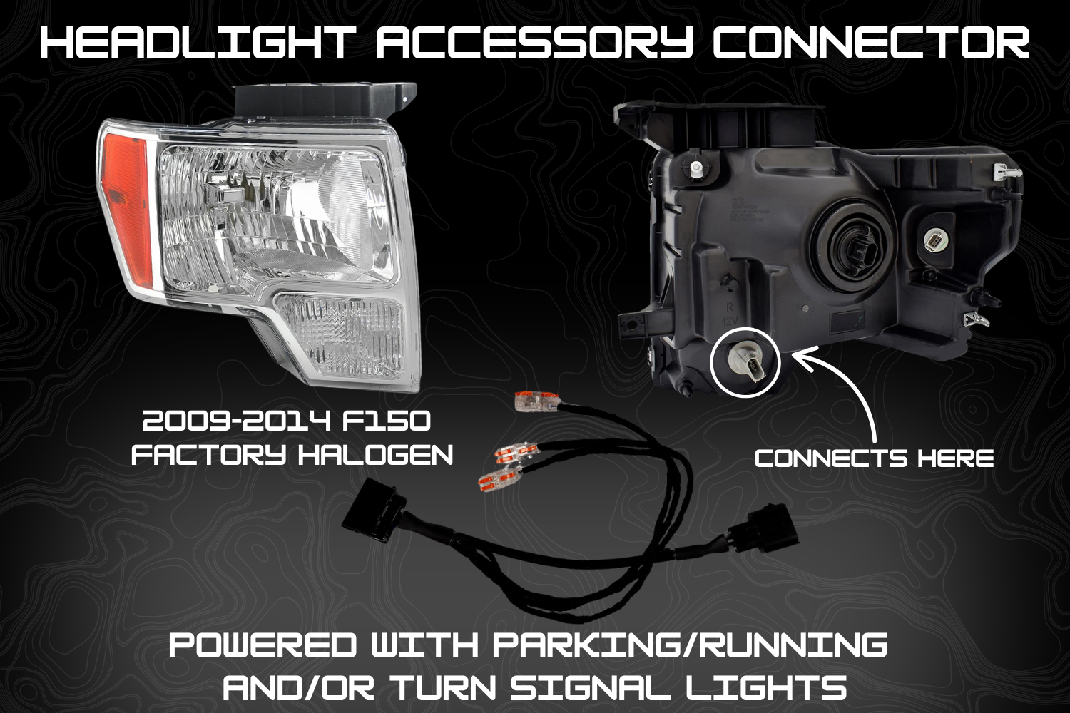 2009 - 2014 Ford F150 Plug & Play Headlight Accessory Connector ...