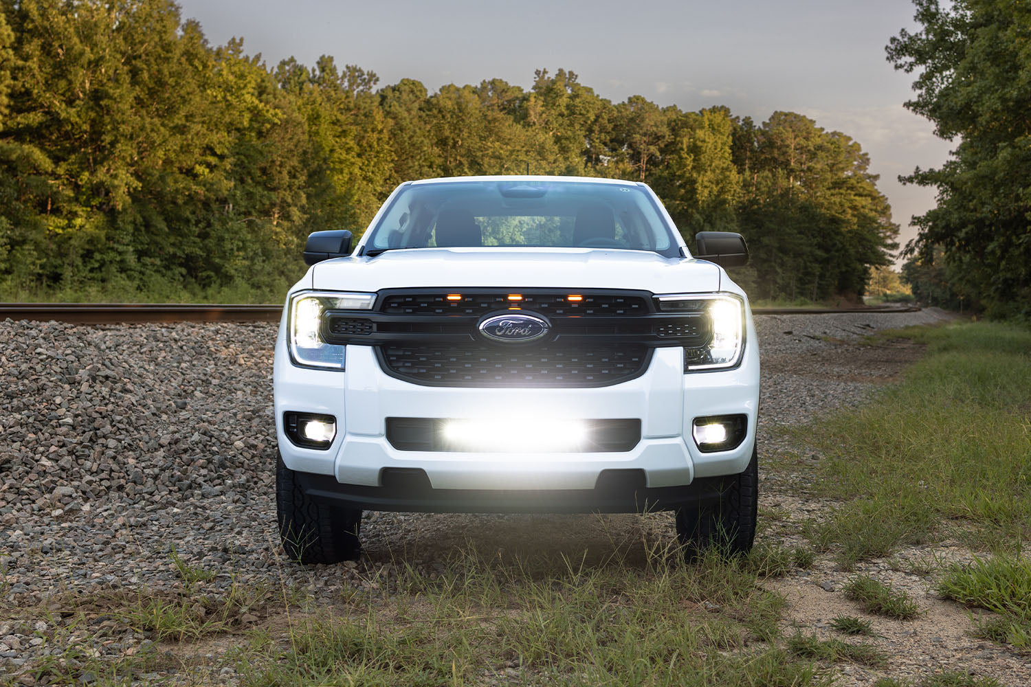 2024 Ford Ranger PALADIN 90W Curved Lower Intake LED Bar – F150LEDs.com