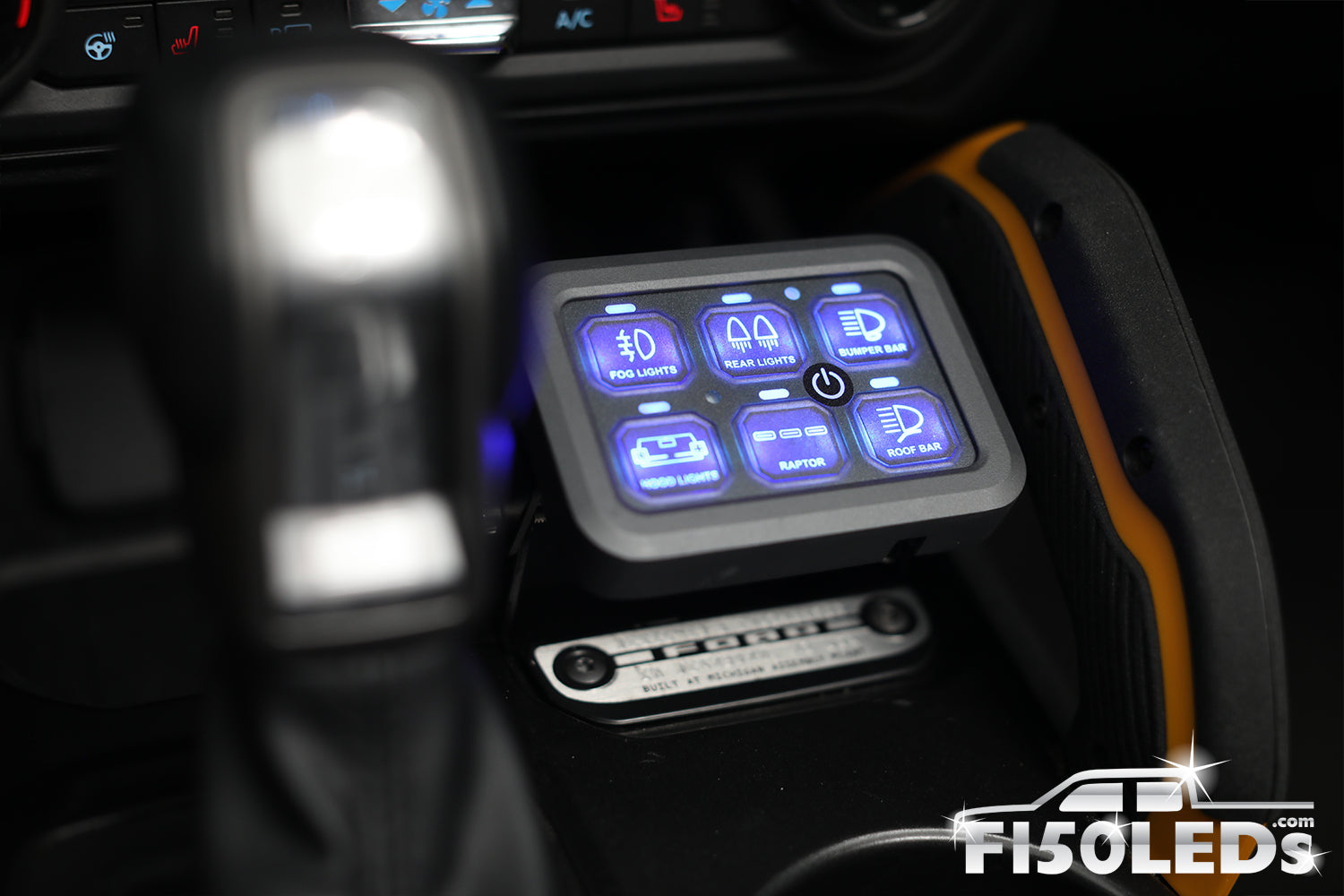 2021-2023 Ford Bronco LED AUX Switch Panel