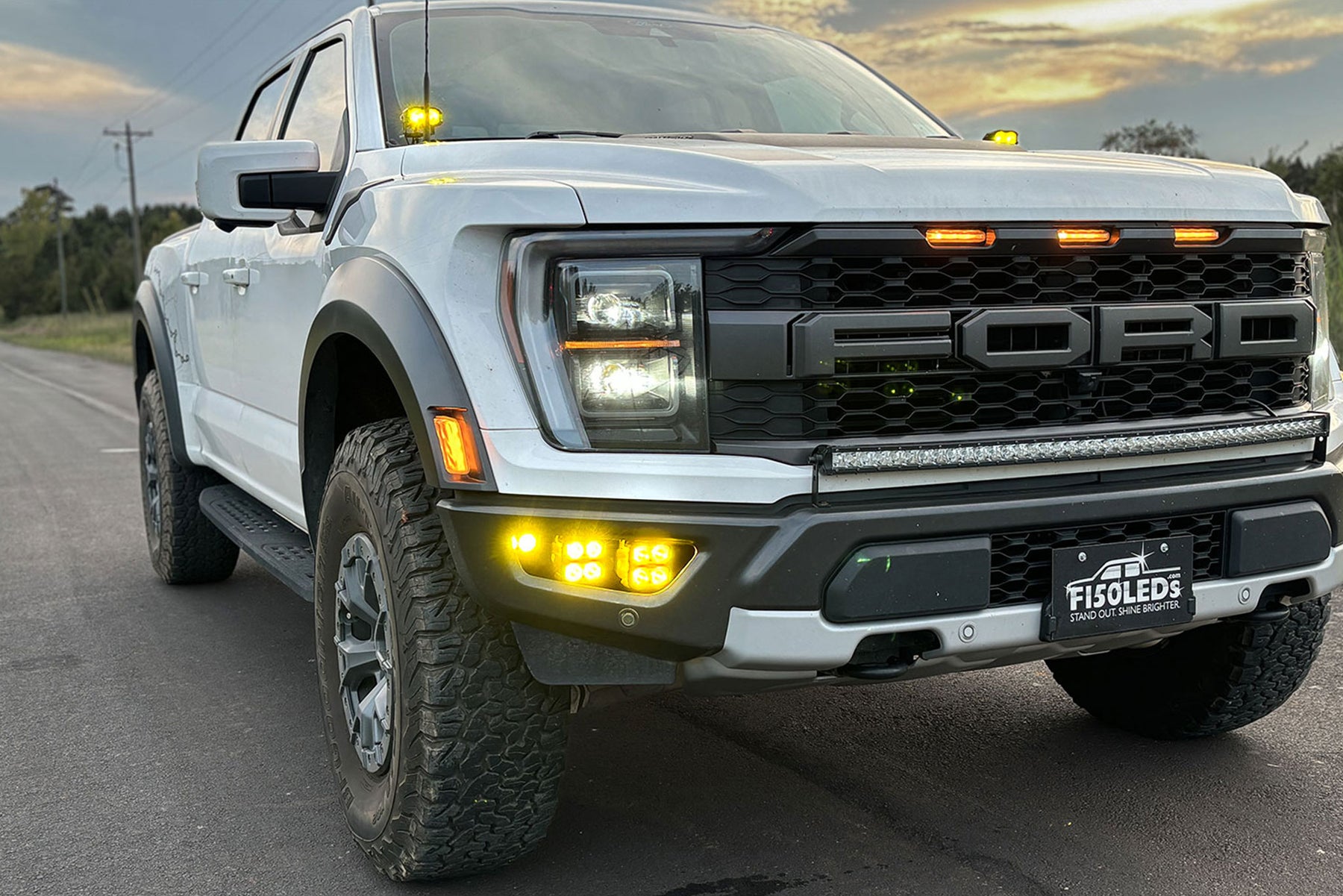2021 - 2025 Ford F150 Raptor MKII Spartan Series Cree LED Tri-Fog Ligh ...