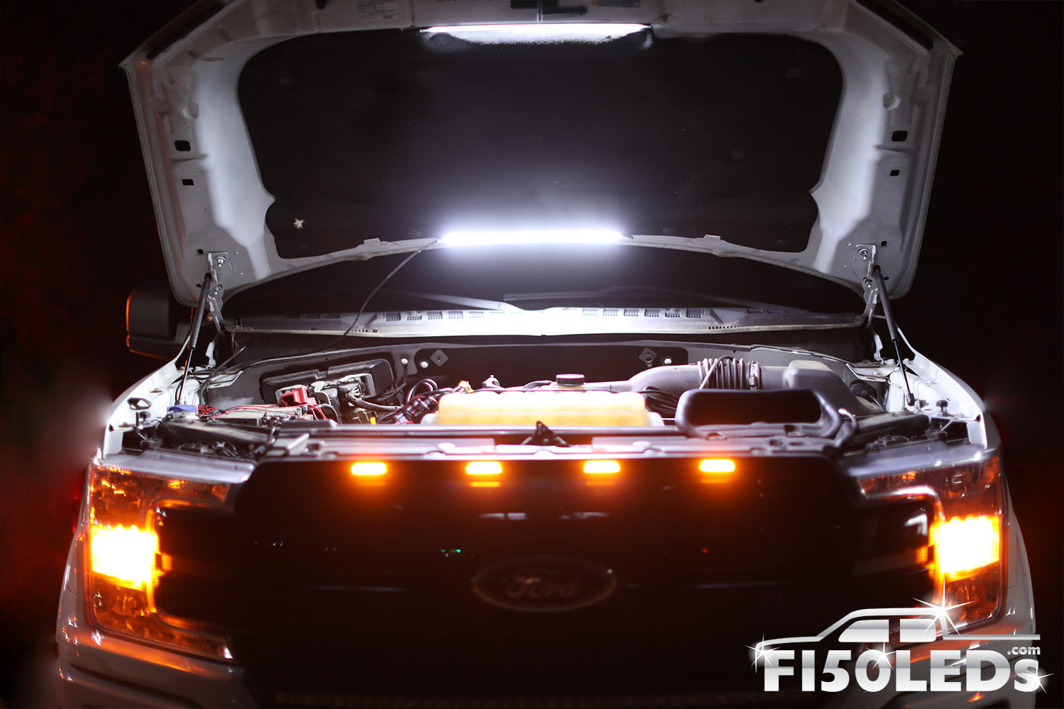 2021 - 2026 F150 Raptor Automatic Engine Bay Hood Light LED Kit ...
