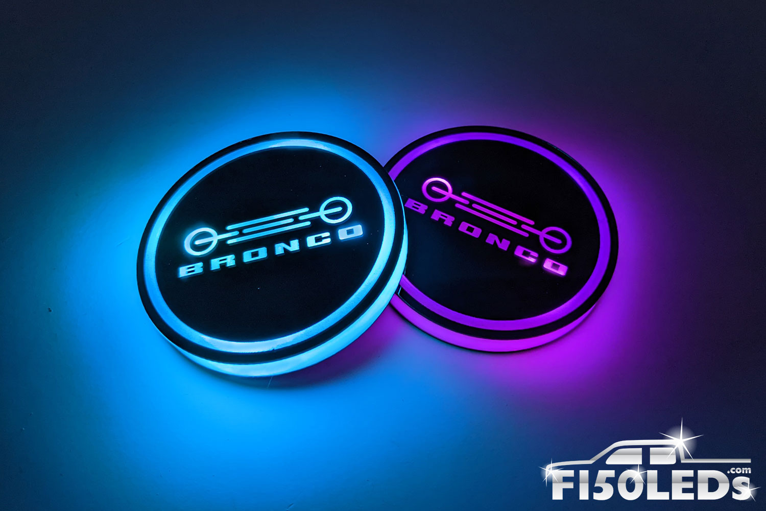 2021 - 2023 Ford Bronco Sport LED Cup Holder Coasters – F150LEDs.com