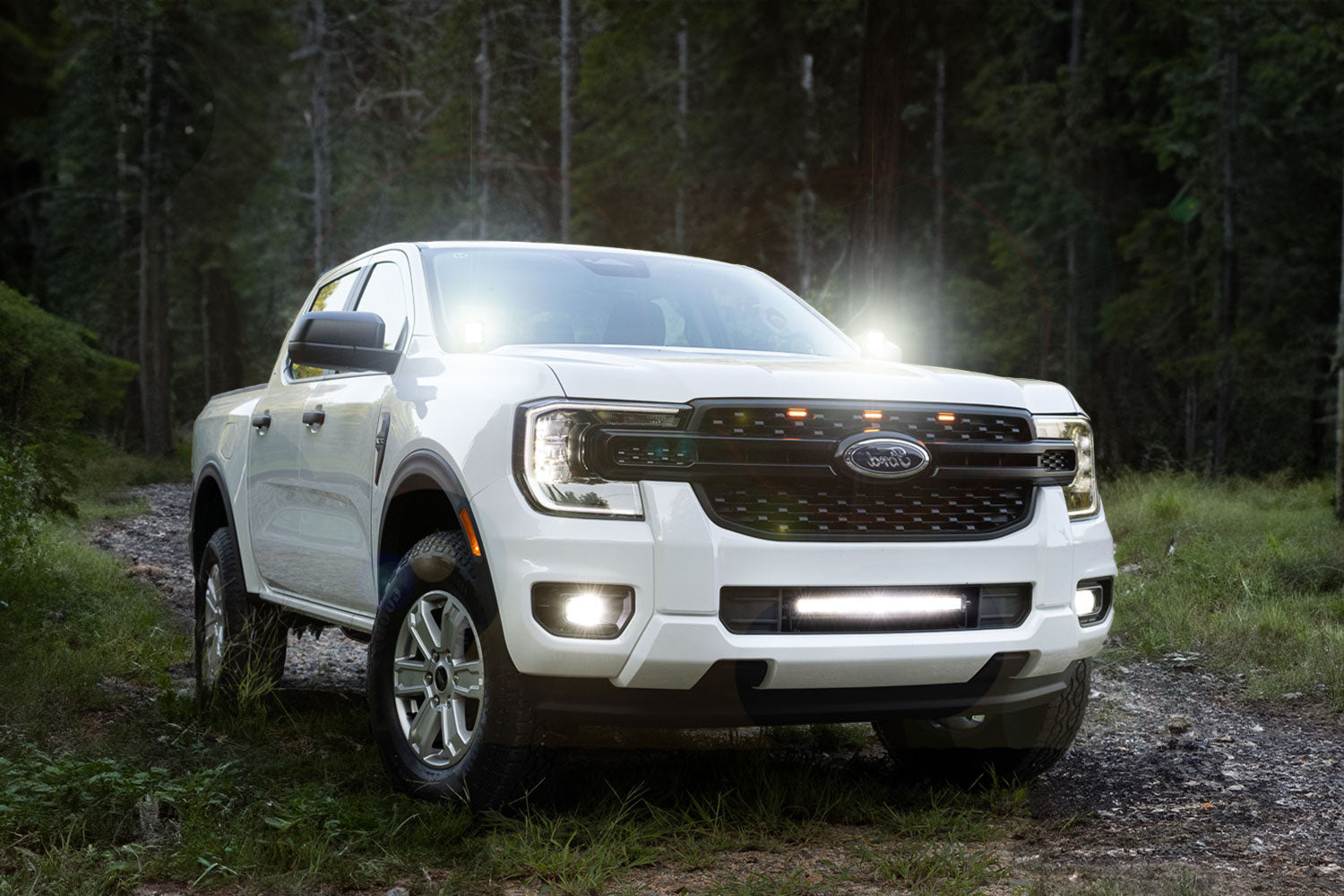 2024 - 2026 Ford Ranger Cree LED Hood Mounted MKII Spartan Kit ...