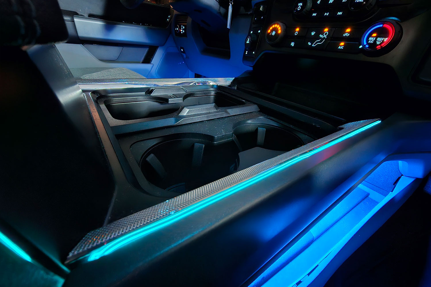 2023+ Super Duty Interior LED Console Accent Lighting – F150LEDs.com
