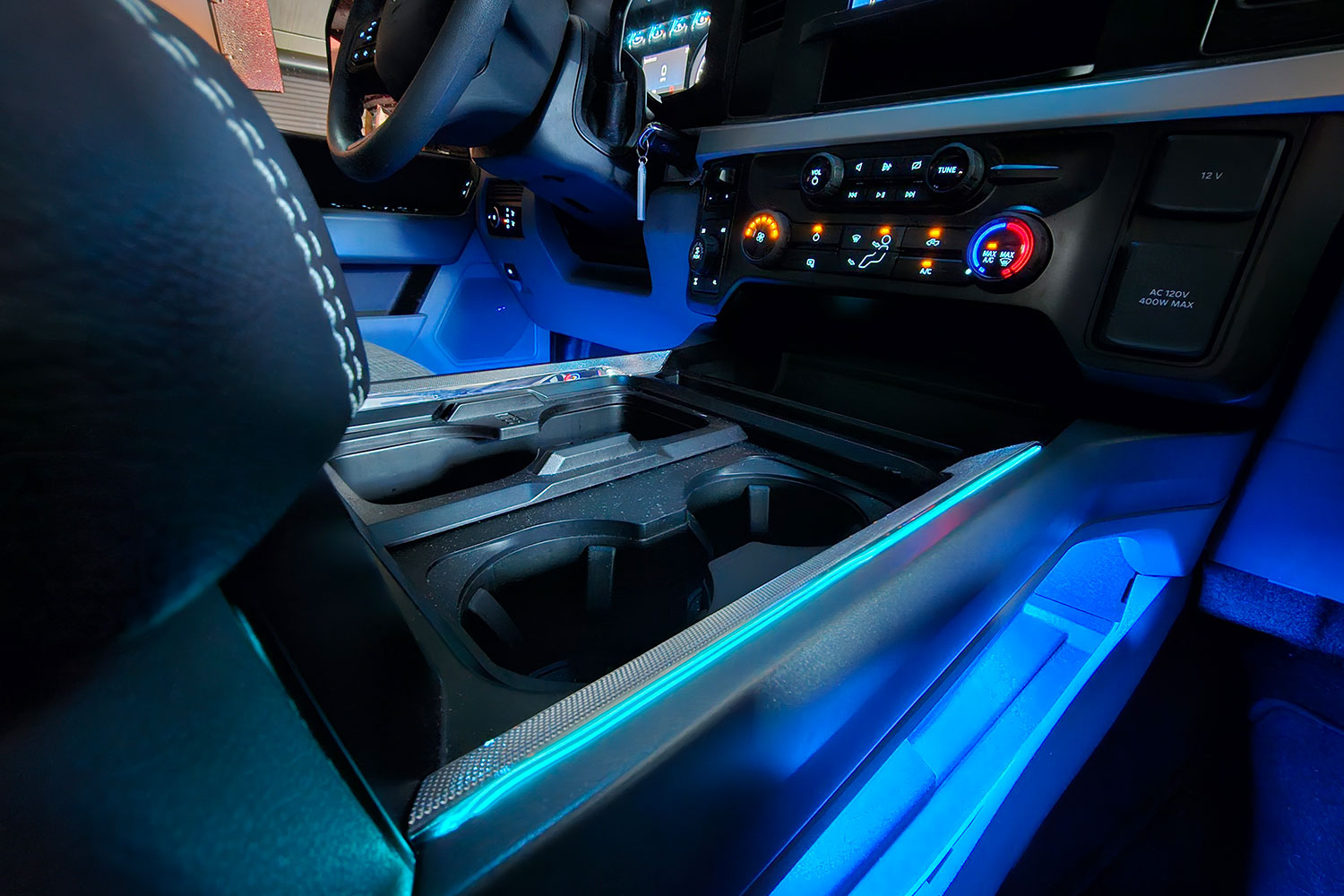 2023+ Super Duty Interior LED Console Accent Lighting – F150LEDs.com