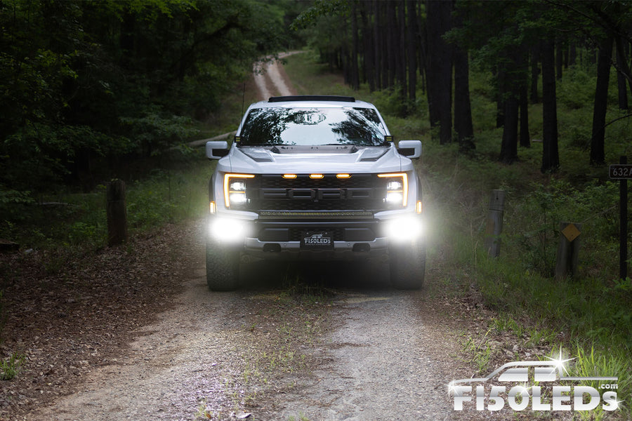 2021 - 2025 Ford F150 Raptor MKII Spartan Series Cree LED Tri-Fog Ligh ...