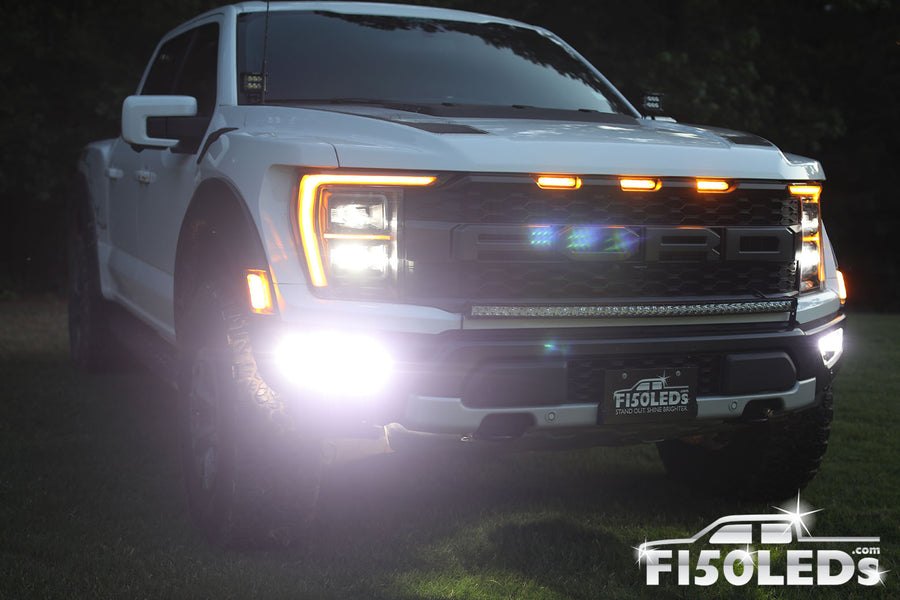 2021 - 2025 Ford F150 Raptor MKII Spartan Series Cree LED Tri-Fog Ligh ...