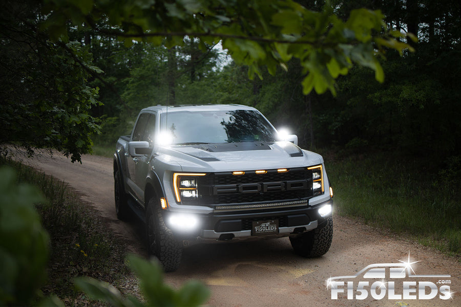 2021 - 2025 Ford F150 Raptor MKII Spartan Series Cree LED Tri-Fog Ligh ...