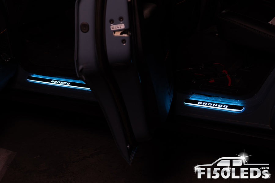 2021 - 2026 Ford Bronco RGB LED Door Sill Light Kit – F150LEDs.com