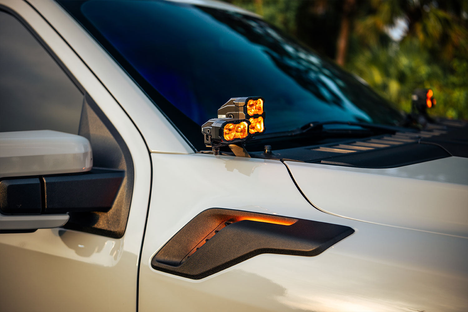 2021 - 2023 F150 GEN3 Raptor CREE LED Hood Mounted Spartan Kit ...