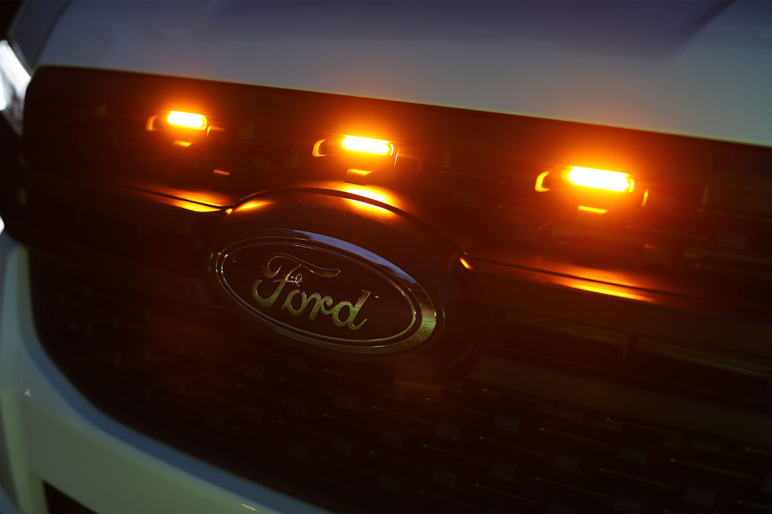 2024 Ford Ranger Raptor Style Extreme Amber LED grill Kit – F150LEDs.com