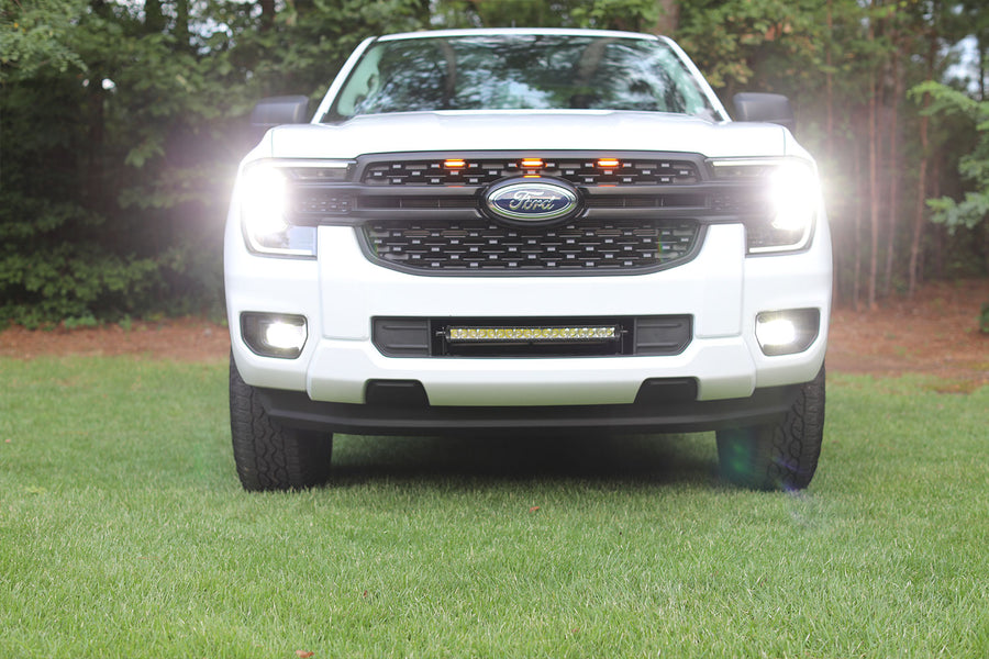 2024 Ford Ranger Raptor Style Extreme Amber LED grill Kit – F150LEDs.com