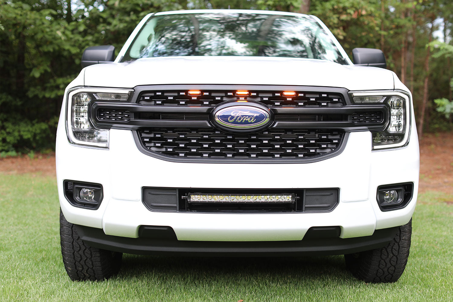 2024 Ford Ranger Raptor Style Extreme Amber LED grill Kit – F150LEDs.com