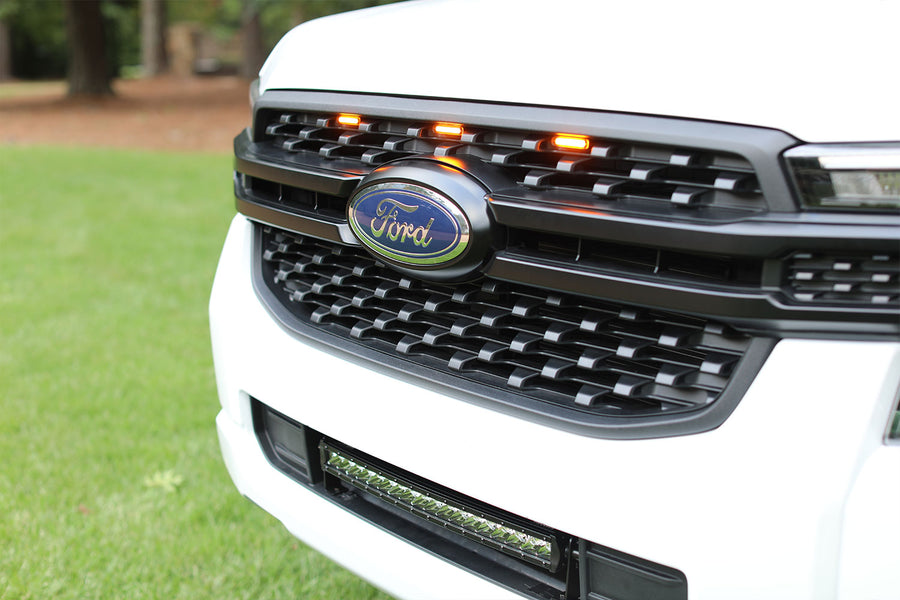 2024 Ford Ranger Raptor Style Extreme Amber LED grill Kit – F150LEDs.com