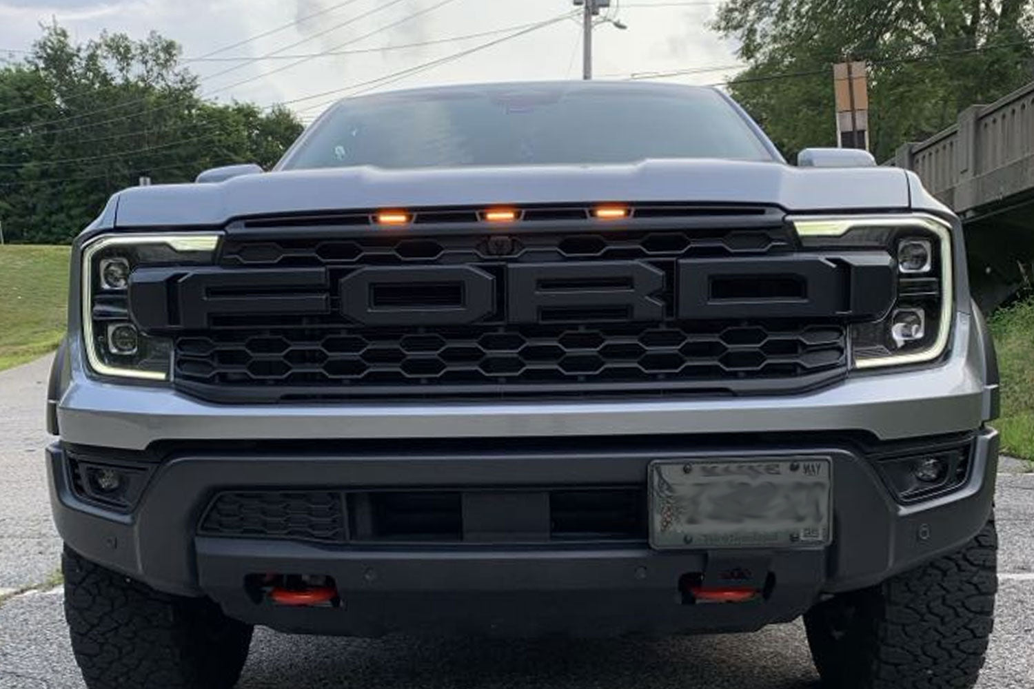 2024 Ford Ranger Raptor Style Extreme Amber LED grill Kit – F150LEDs.com