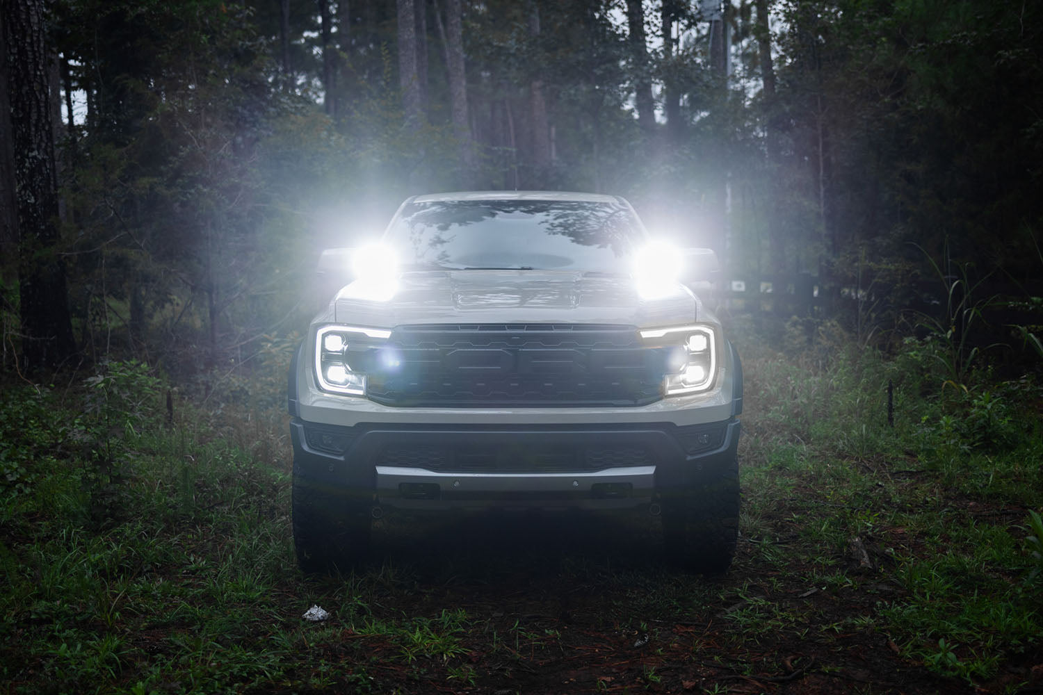 2024 - 2026 Ford Ranger Raptor Cree LED Hood Mounted MKII Spartan Kit ...