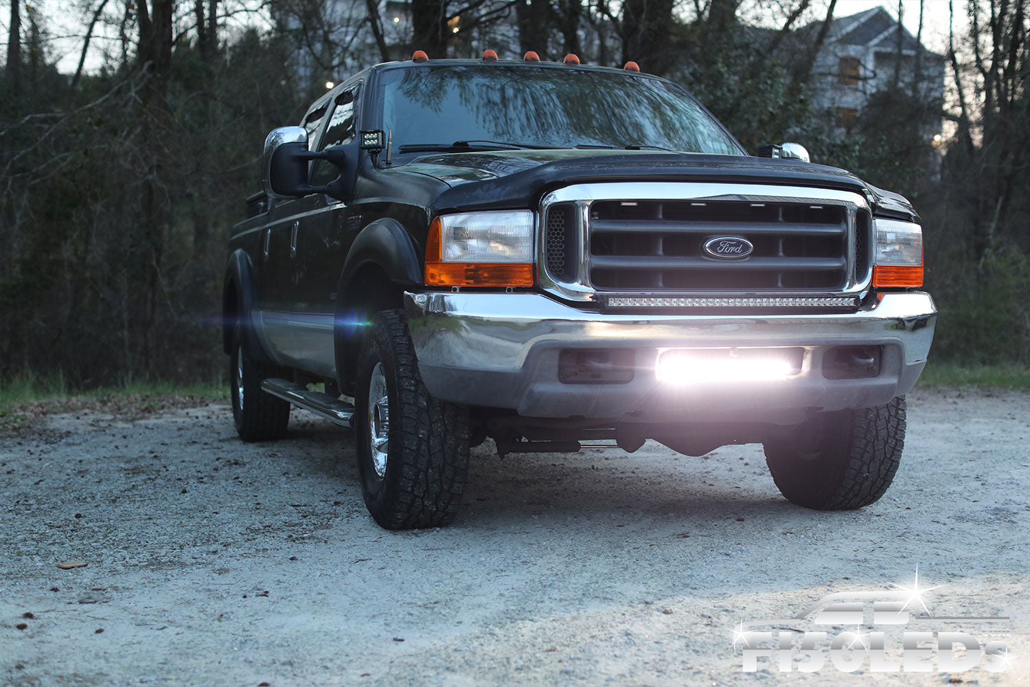 1999 - 2007 F250 Super Duty 20" Paladin 90W Curved Lower Intake LED Ba ...