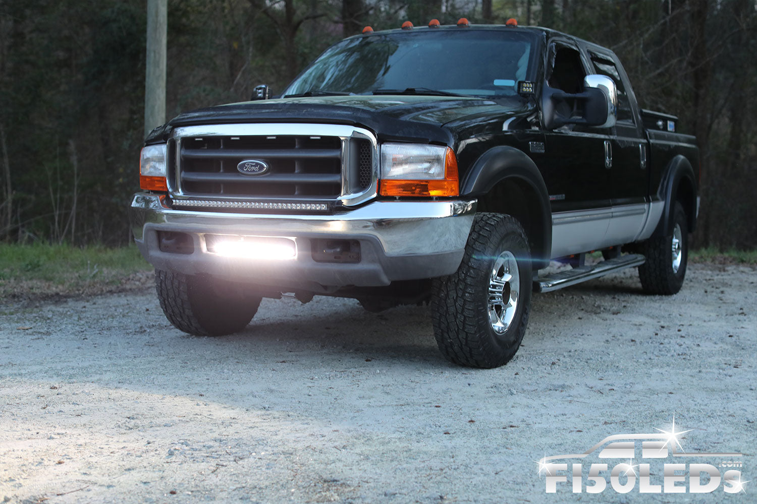 1999 - 2007 F250 Super Duty 20" Paladin 90W Curved Lower Intake LED Ba ...