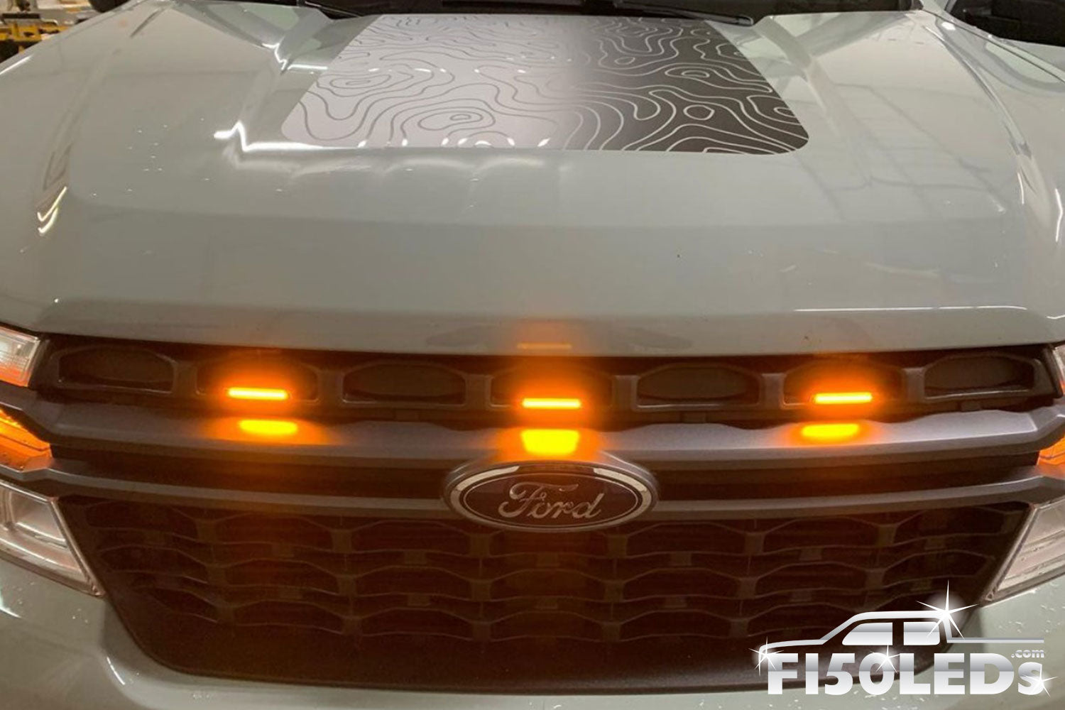 2022 - 2023 Ford Maverick Raptor Style Extreme Amber LED grill Kit ...
