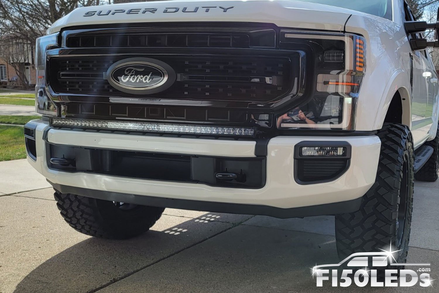 2017 - 2022 F250 Super Duty PALADIN 210W Curved CREE XTE LED Bumper Ba ...