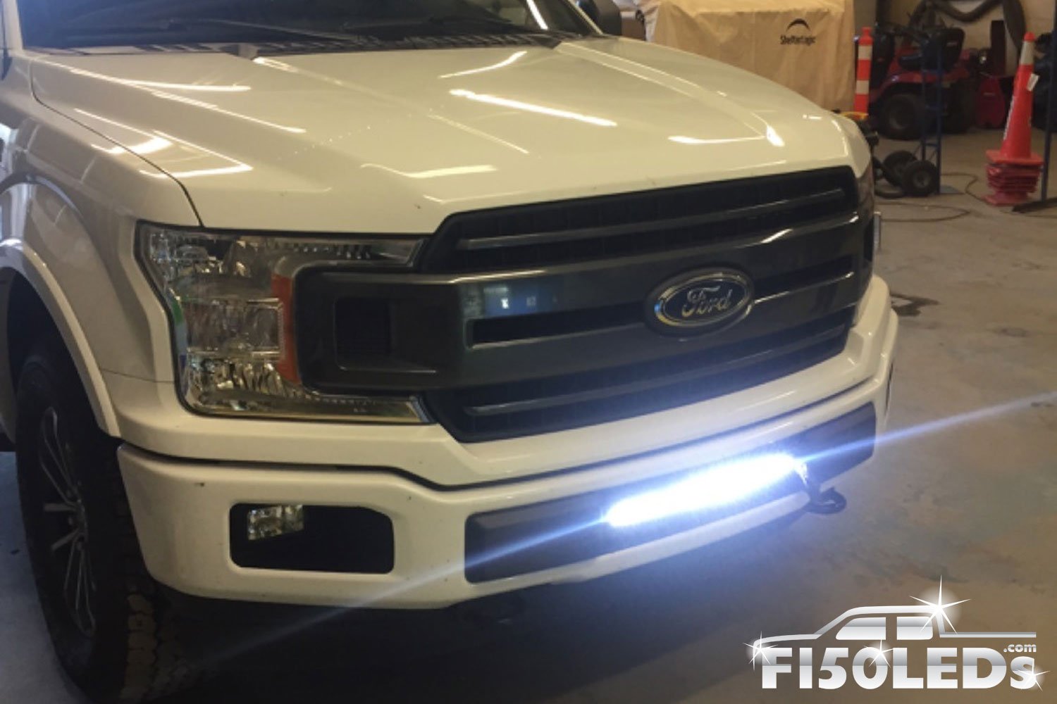 2018 2020 F150 PALADIN 90W Curved Lower Intake LED Bar F150LEDs