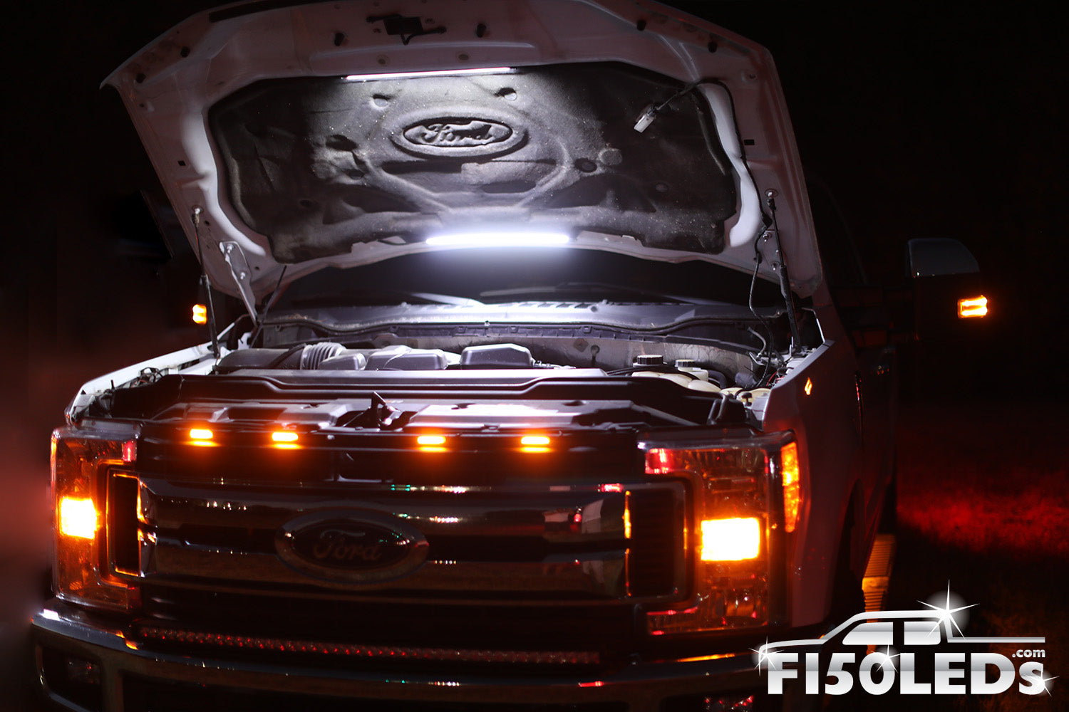 2017 - 2022 Super Duty LED Automatic Engine Bay Hood Light Kit ...