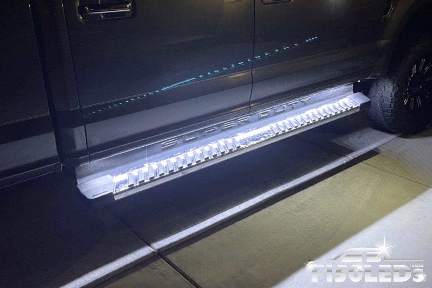 2017 - 2022 F250 Super Duty Running Board Premium Lights – F150LEDs.com