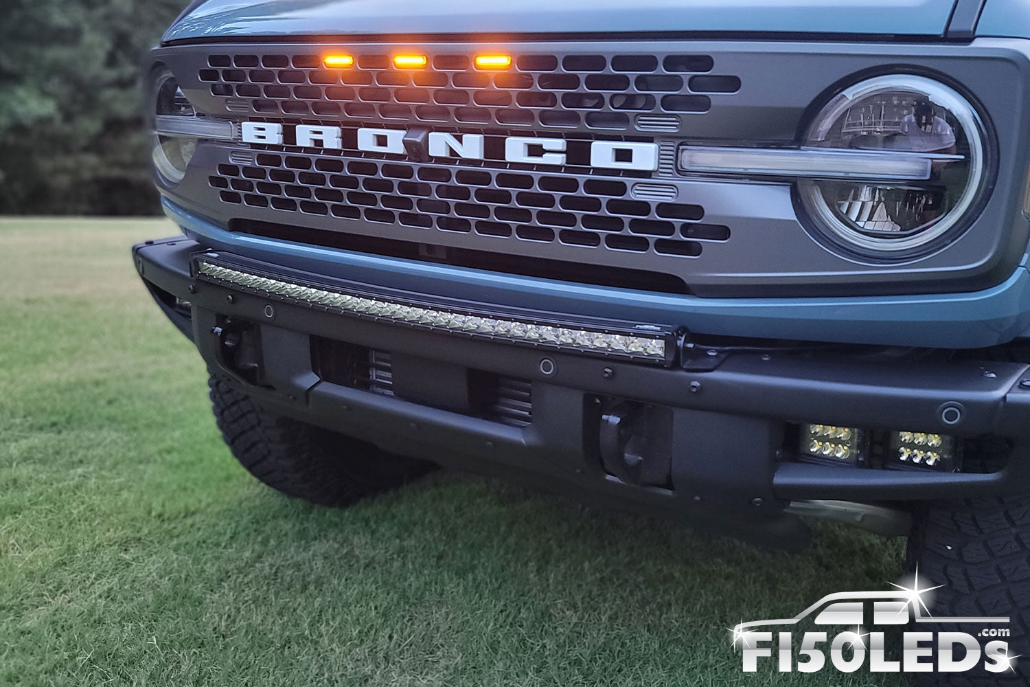2021 - 2023 Ford Bronco Raptor Style Extreme Amber LED grill Kit ...