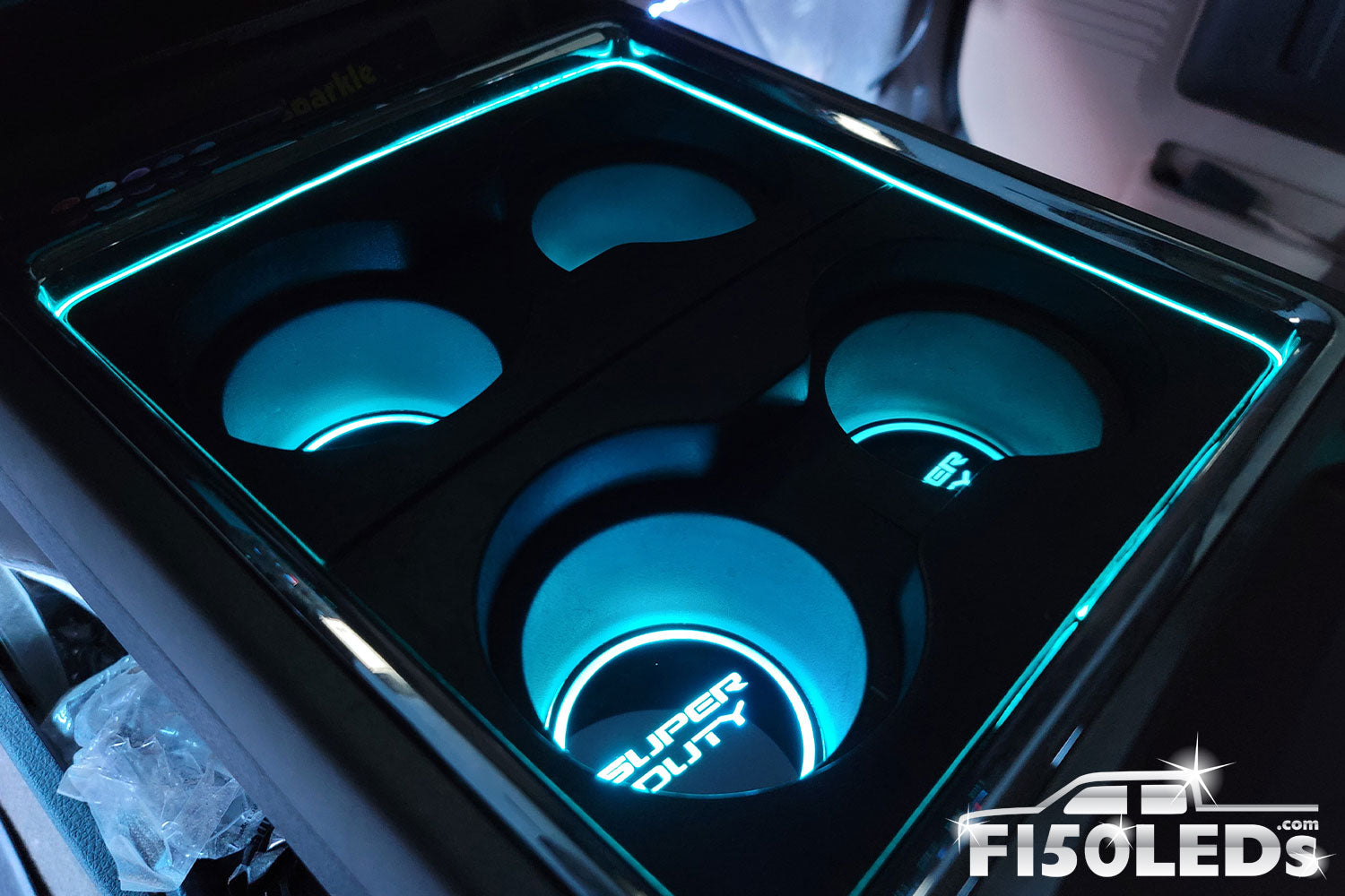 2011-16 Super Duty Interior LED Console Accent Lighting – F150LEDs.com