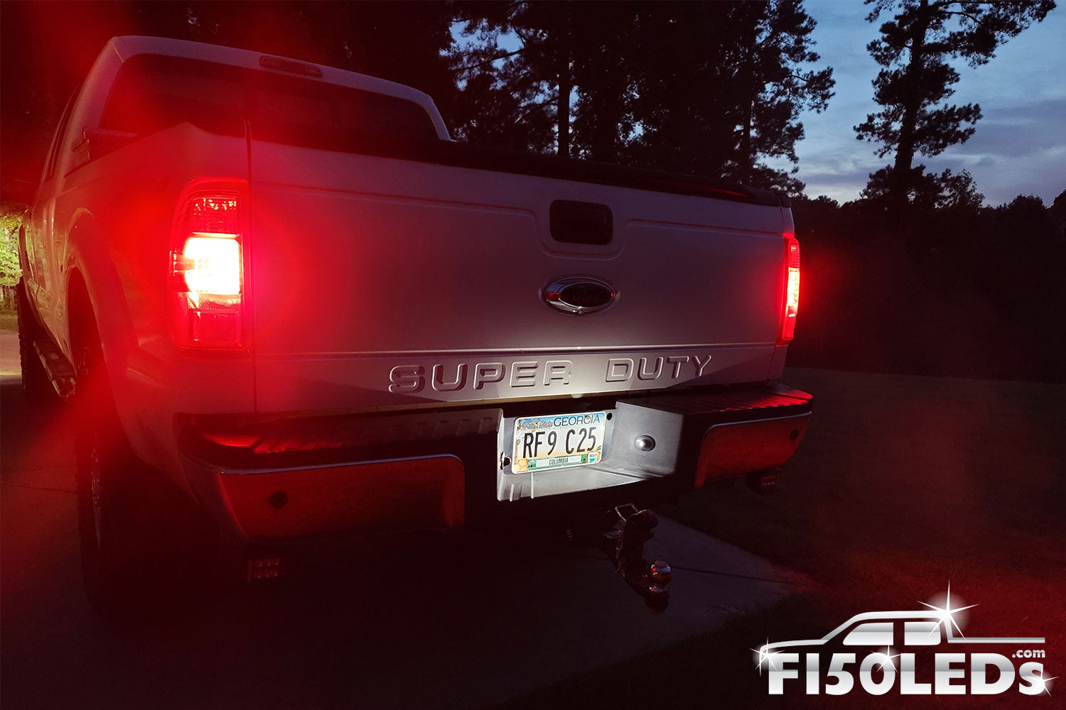 2011 16 Super Duty Platinum LED Tag Lights Direct OEM Replacements F150LEDs