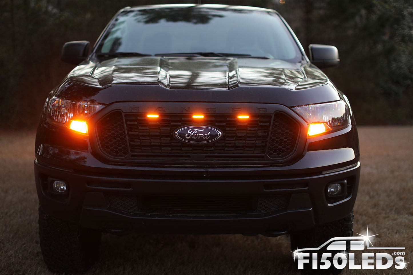 2019 - 2022 Ford Ranger Raptor Style Extreme Amber LED grill Kit