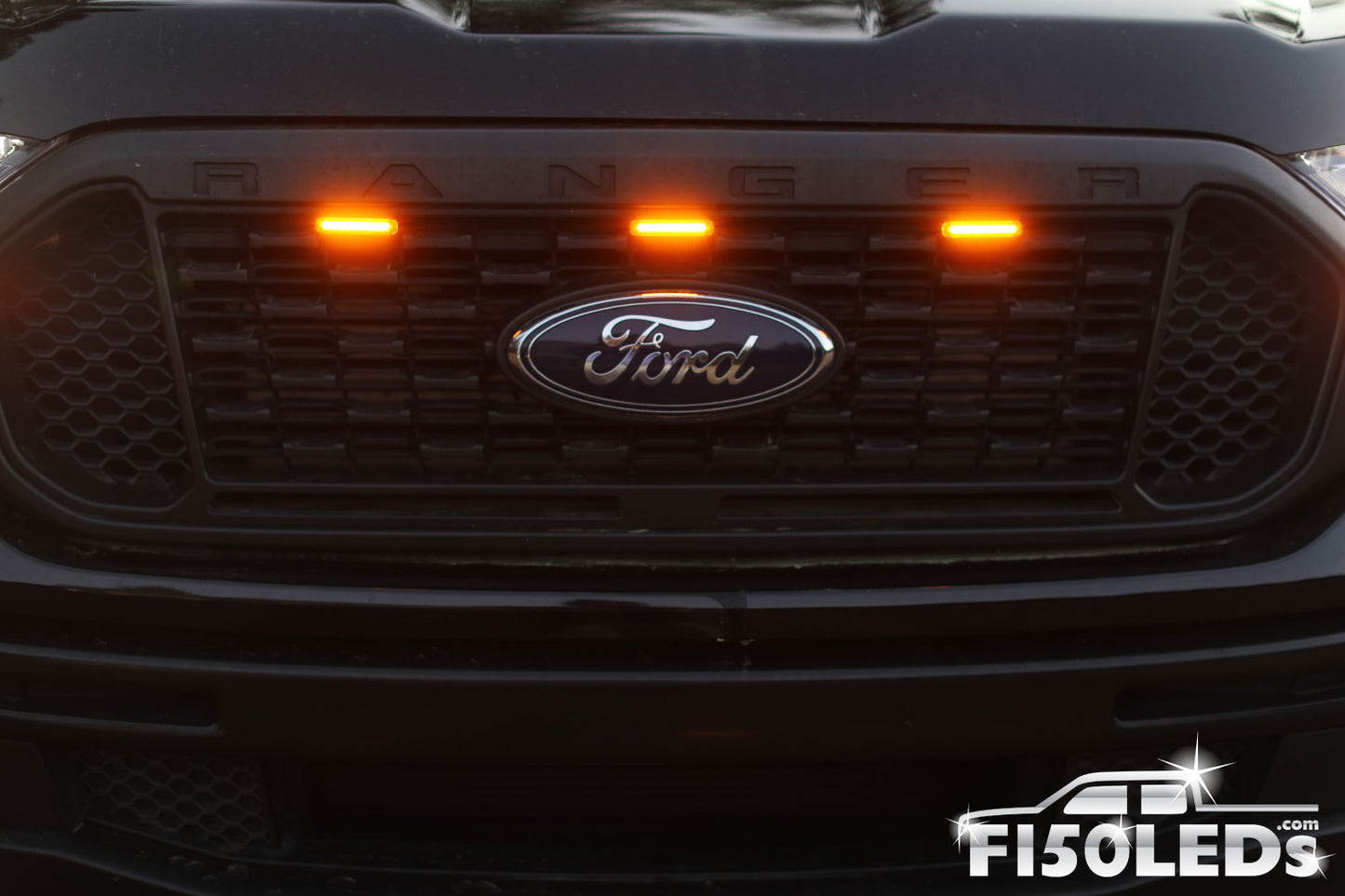 2019 - 2022 Ford Ranger Raptor Style Extreme Amber LED grill Kit