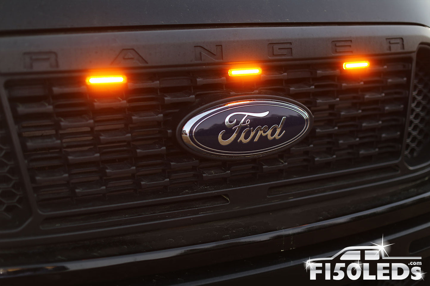 2019 - 2022 Ford Ranger Raptor Style Extreme Amber LED grill Kit