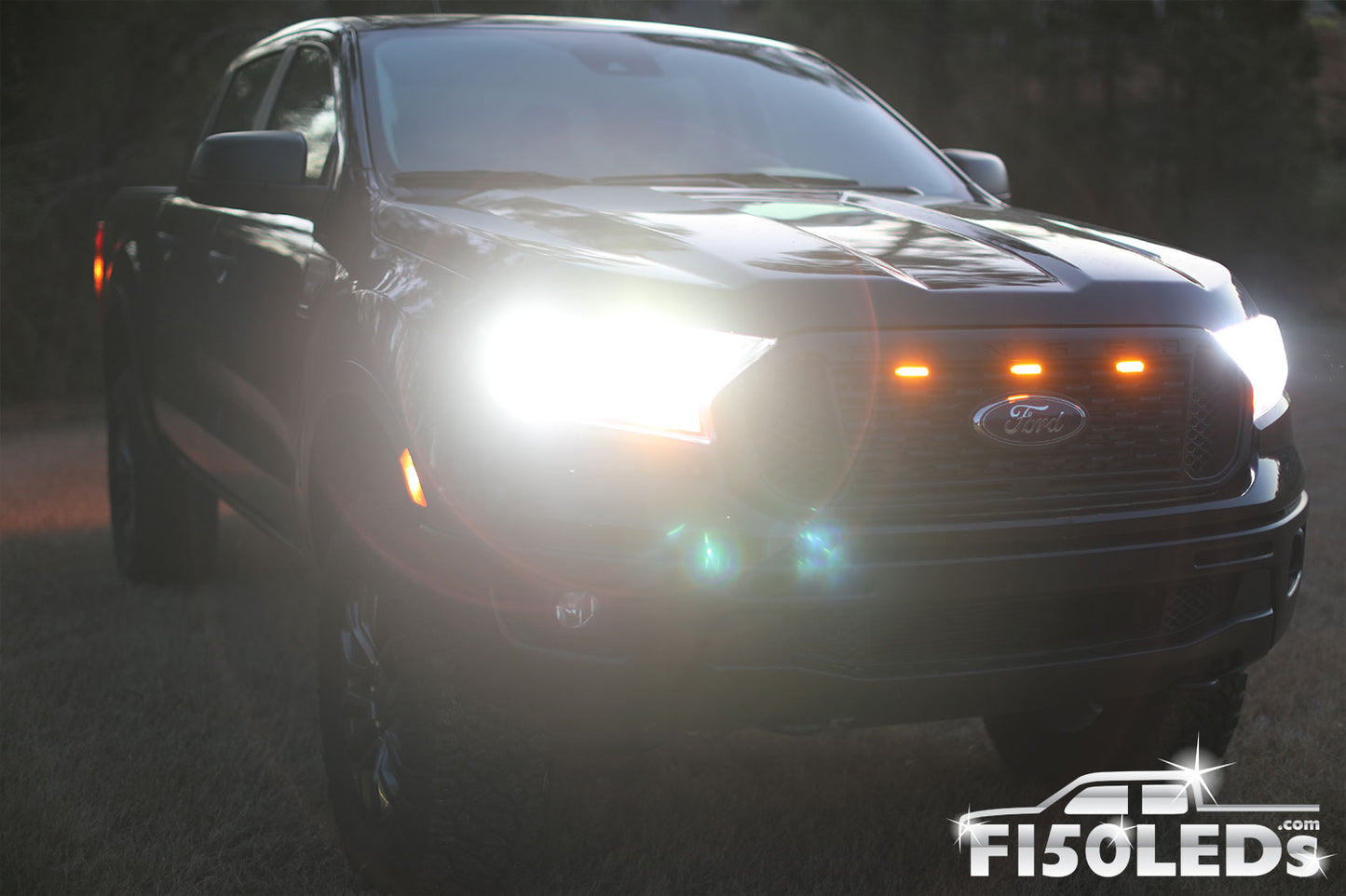 2019 - 2022 Ford Ranger Raptor Style Extreme Amber LED grill Kit